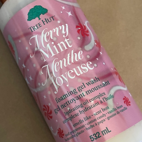 tree hut | Bath & Body | New Tree Hut Merry Mint Foaming Gel Wash ...